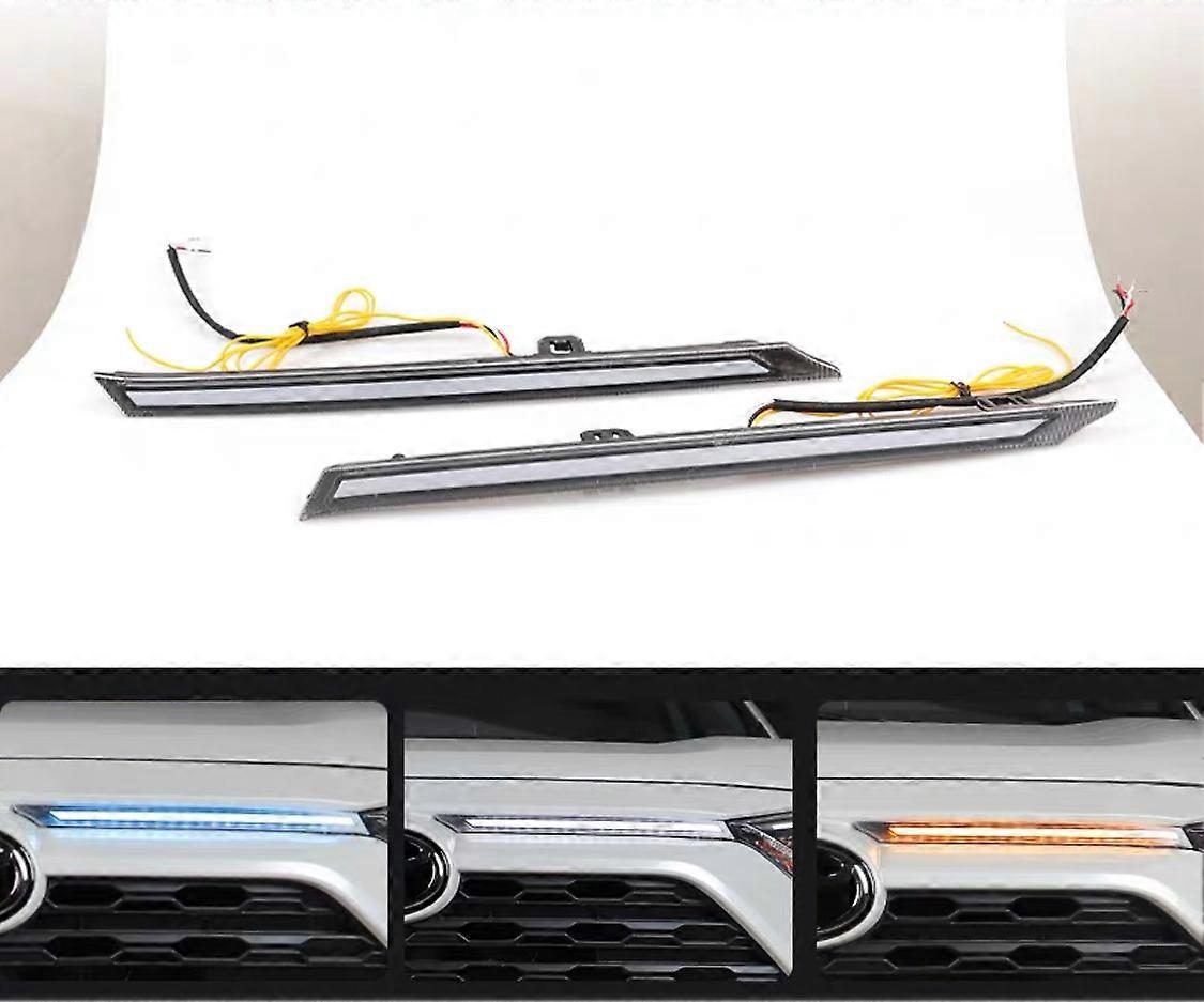 3 Color LED DRL Daytime Running Light for Toyota RAV4 2019 2020 2022 ...