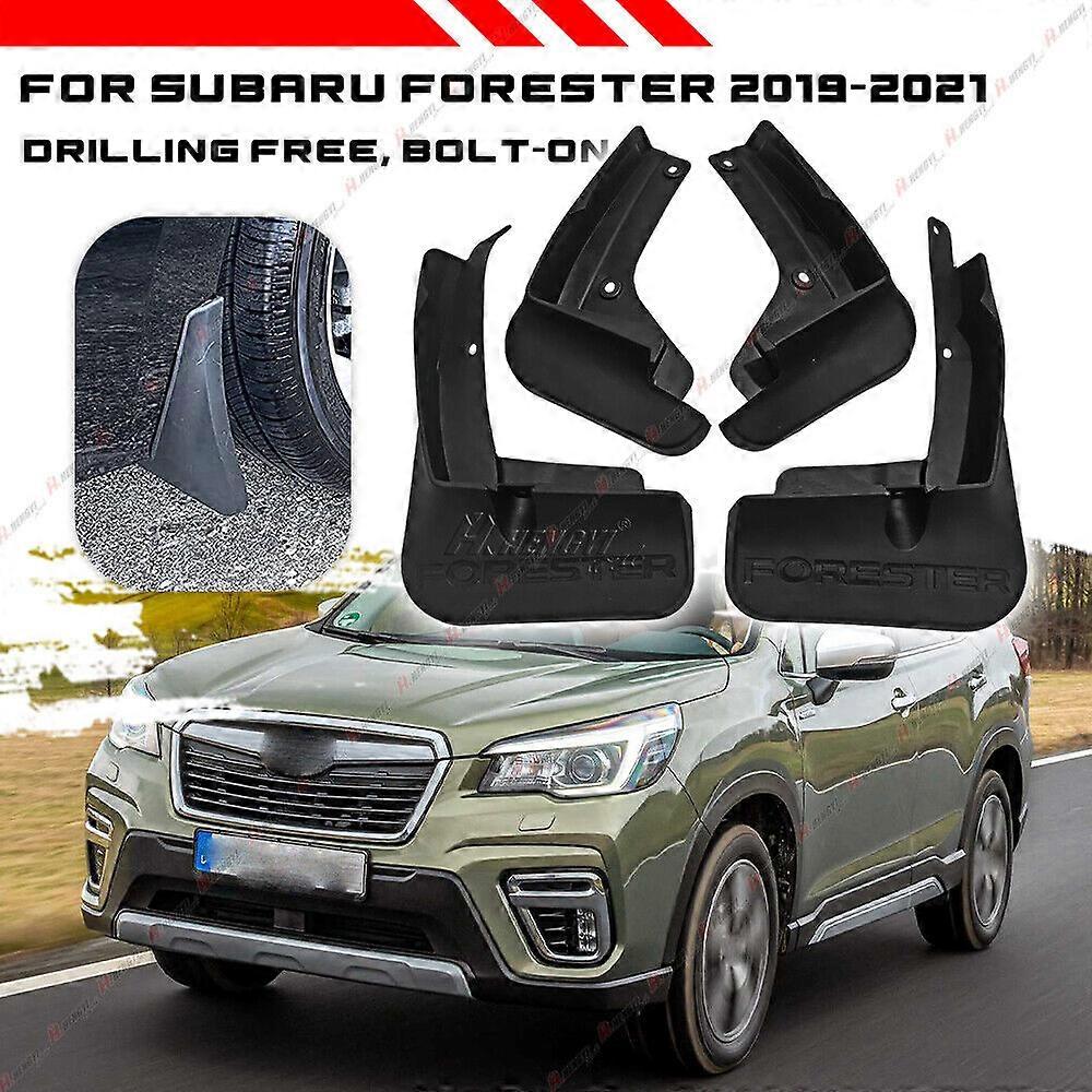 For Subaru Forester 2019 2020 2021 Black Mud Flap Splash Guard Mudguard ...