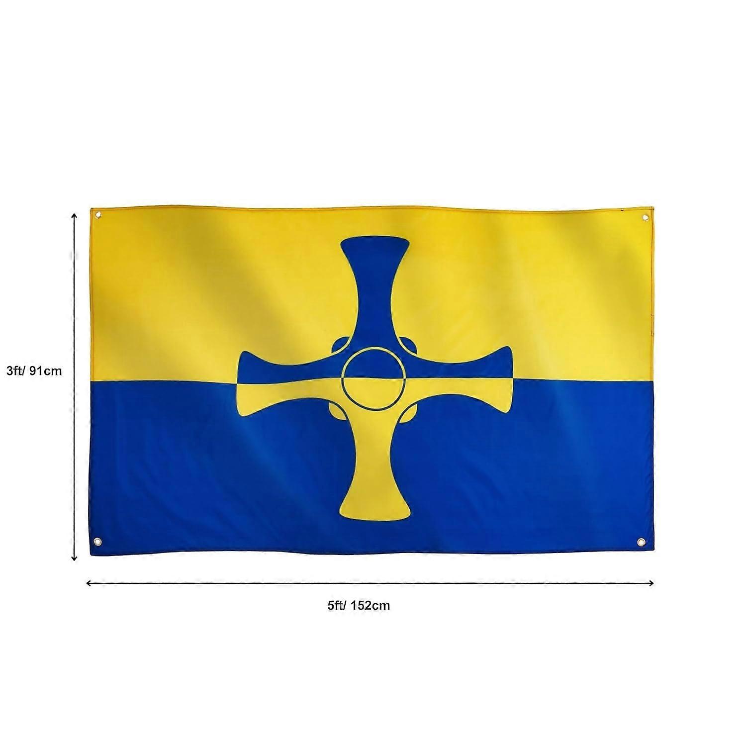 Durham Flag,Eyelet In Every Corner, Durham Day, British Regional Flag ...