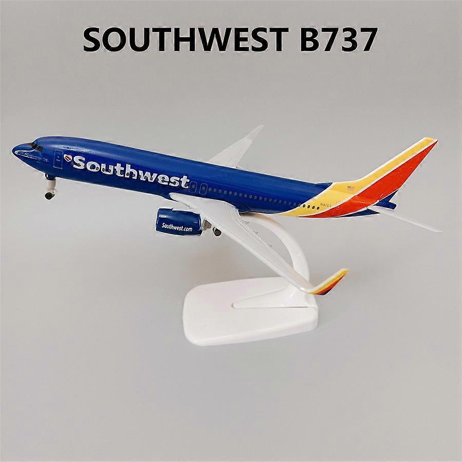NEW 20cm Alloy Metal Air USA Southwest Airlines Boeing 737 B737 Airways ...