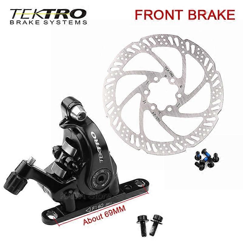 Tektro MD-C550 Road Bicycle Brake Clamp Double piston Flat mounted Disc Brake Mechanical Wire ...