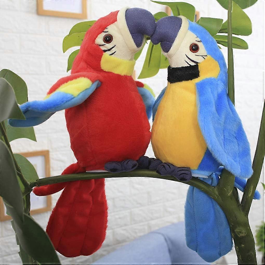 Cute Talking Parrot Toy Record Interactive Plush Toy Repeating Talking ...