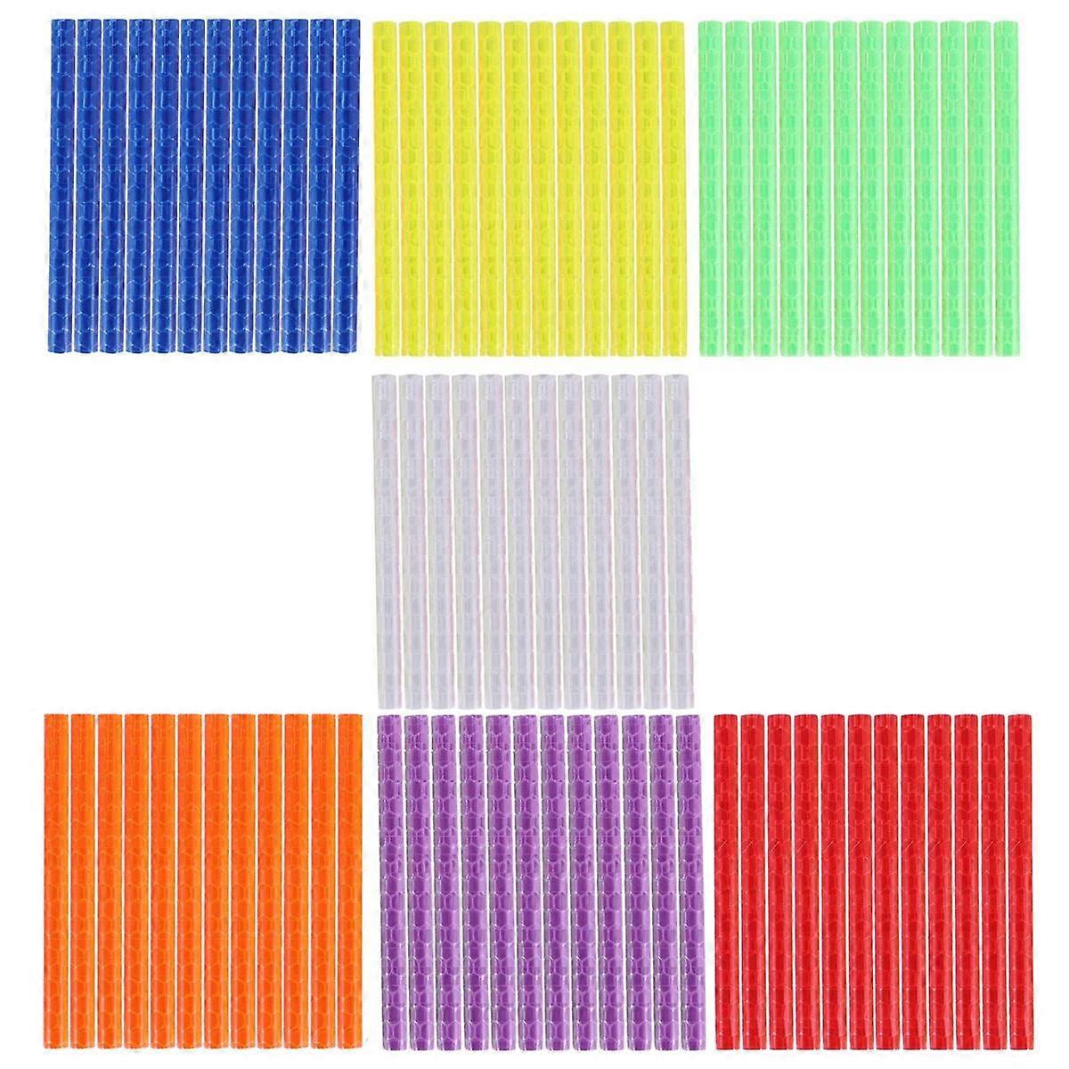 84 Pieces Spoke Reflectors Bicycle Spokes Reflector Warning Strips ...