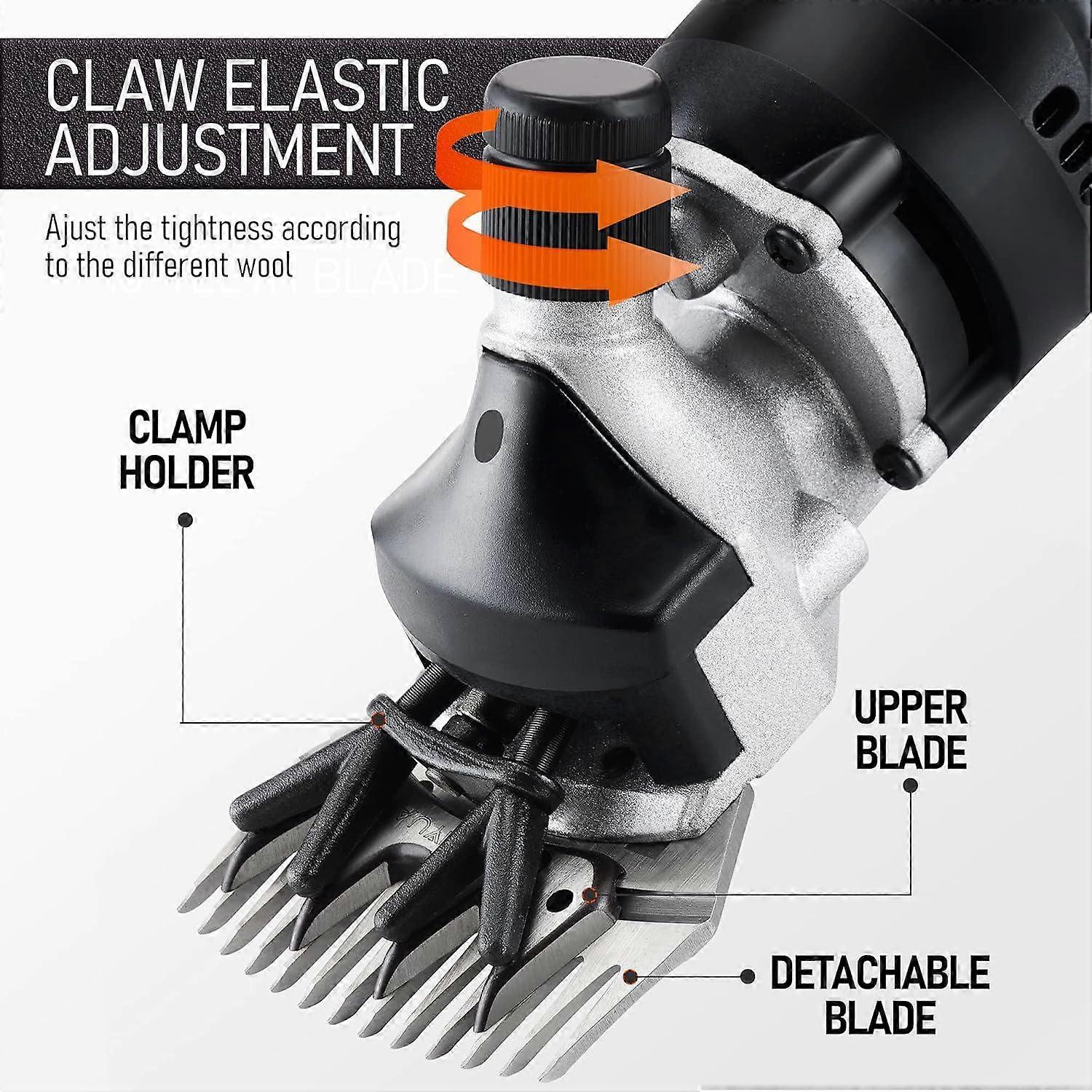 Upgraded Sheep Shears,Professional Electric Sheep Clipper with 6 Speeds ...