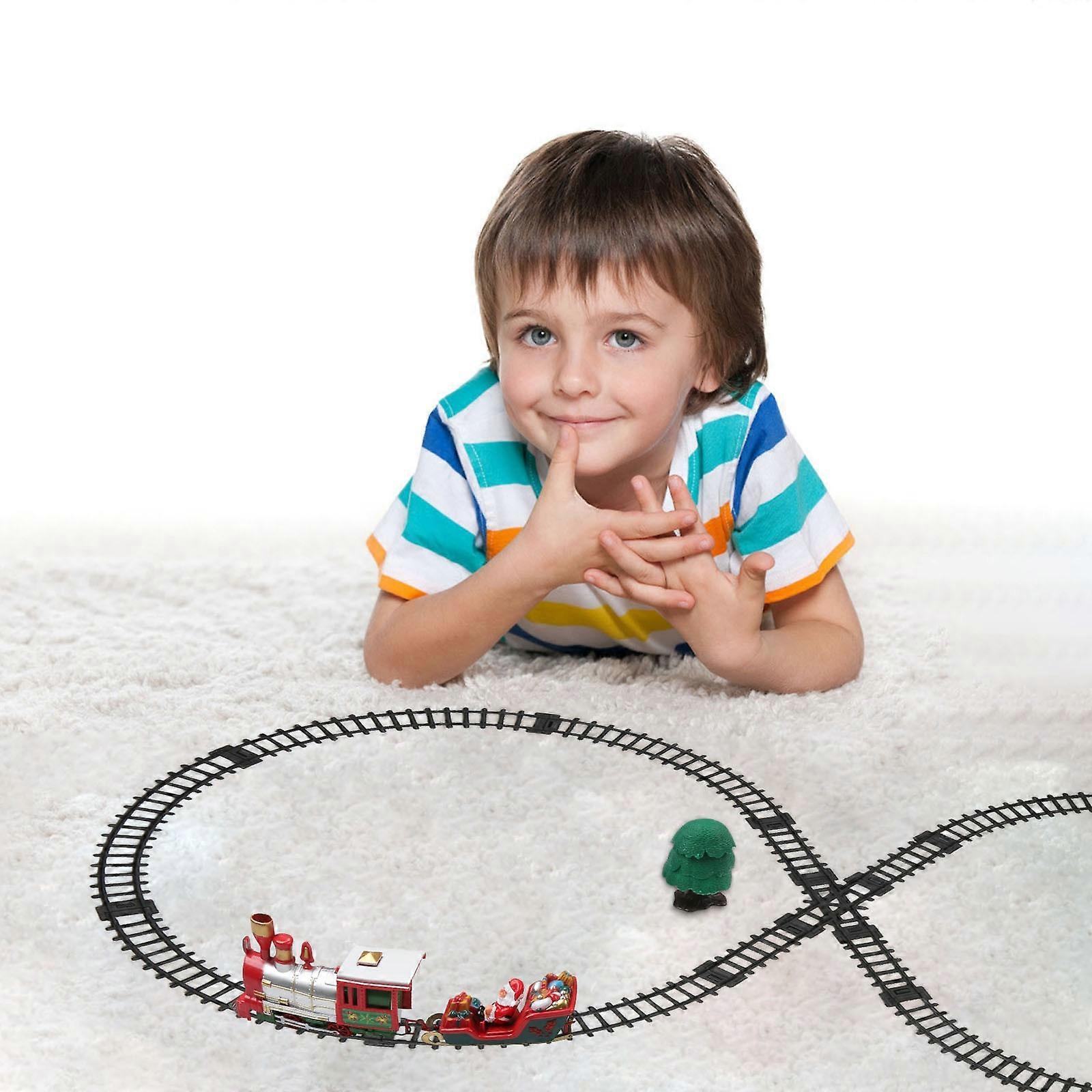 Toy Train Set Christmas Train Set Railway Tracks Battery Operated Toys ...