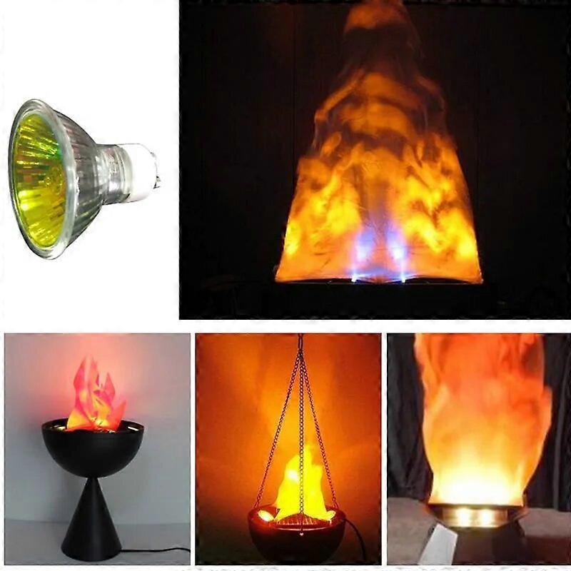 HoneyFly 5pcs Amber Flame Lamp 35W 50W 110V/220V GU10 Dimmable Orange ...