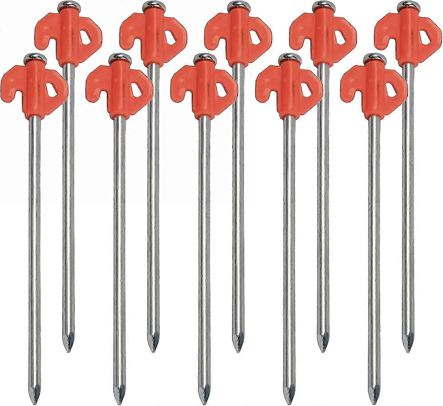 Heavy-duty Storm Proof 10 Pack Galvanized Steel Rust Proof Tent Pegs ...