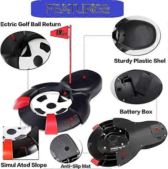 Golf Automatic Putting Cup Return Machine, 2023 New Cordless Automatic ...