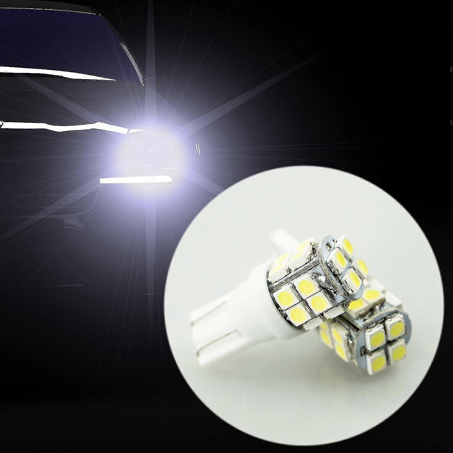 T10 501 W5w Led Side Light Bulb 6 Pack, 12v 3528 20smd 500lm 6500k Bulb ...