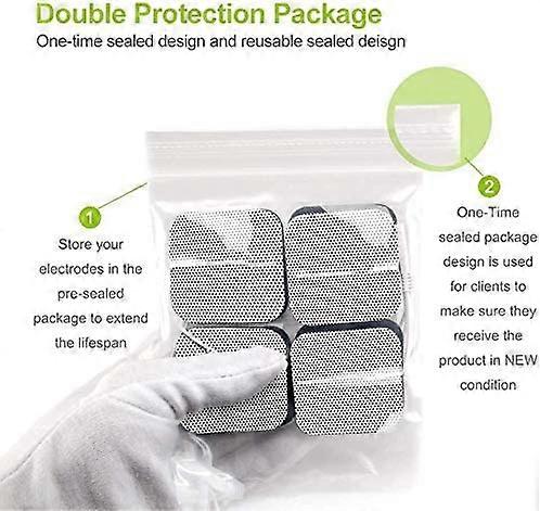 TENS Machine Pads 50 x 50mm 20 Pcs, 3rd Gen Latex-Free TENS Electrode ...