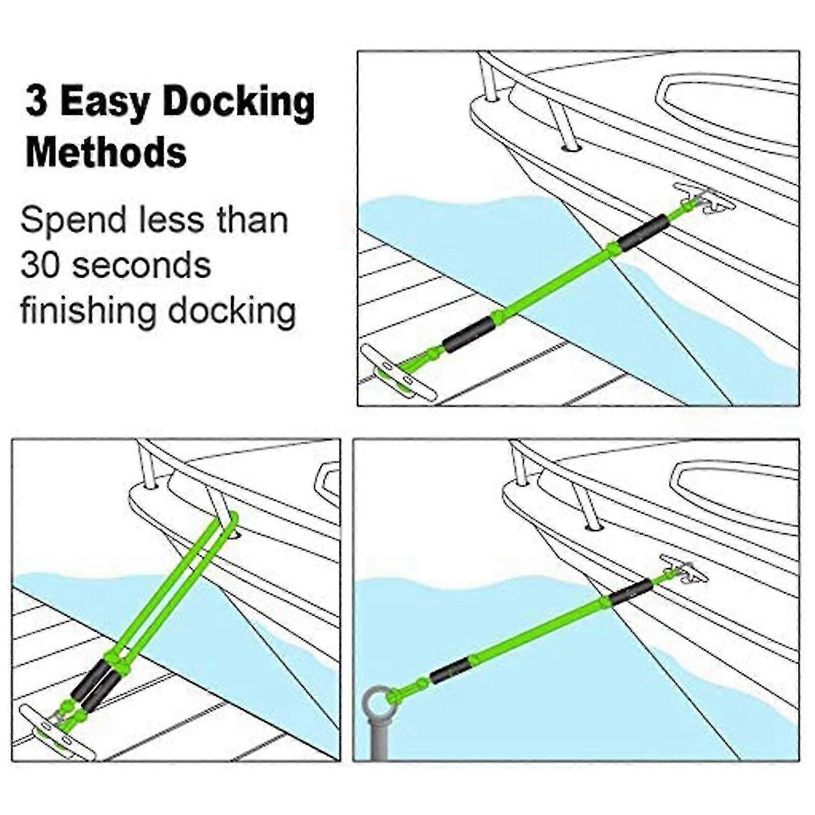 Boat Bungee Dock Line With Hook Bungee Cords Docking Rope Mooring Rope ...