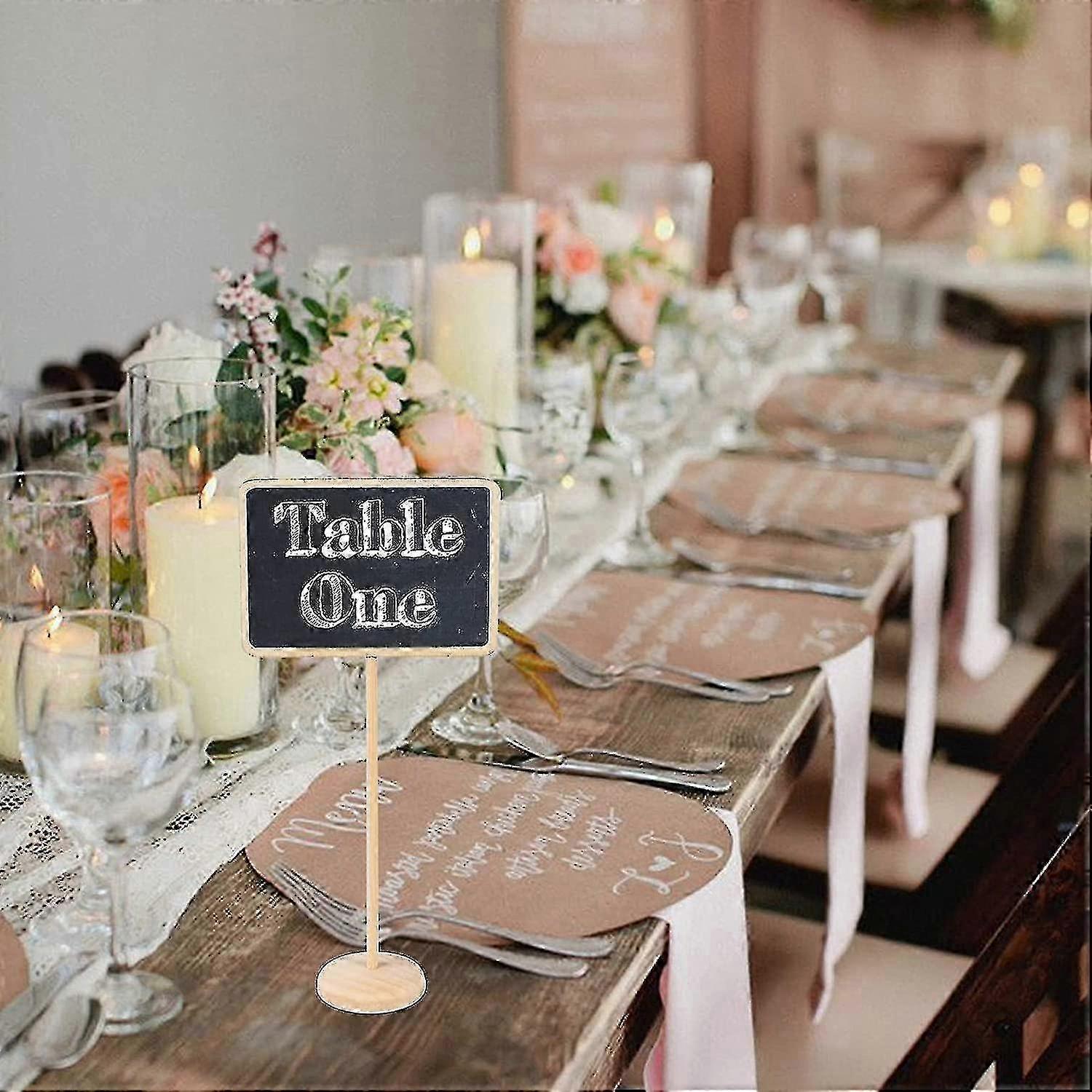 Mini Chalkboard Signs With Stand 12pcs Food Labels For Buffet Wooden ...