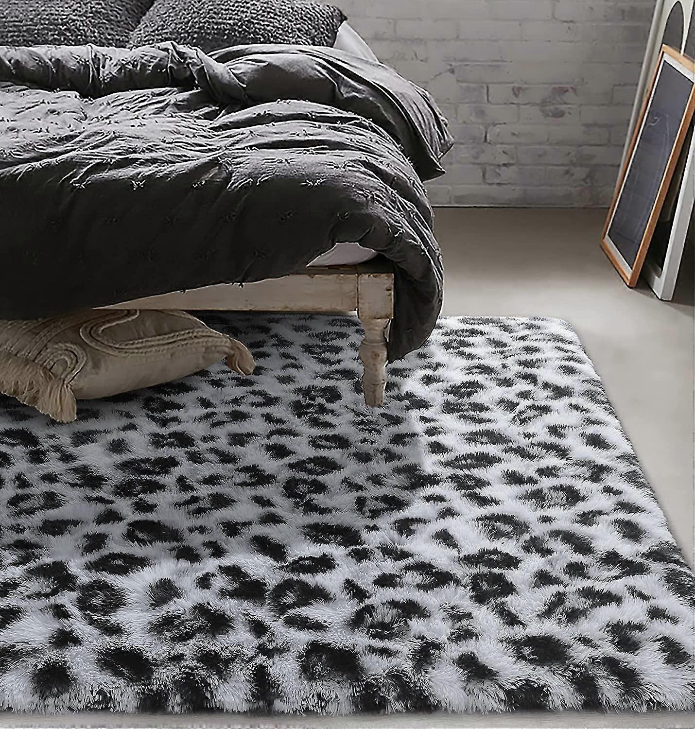 NOAHAS Fluffy Leopard Print Rug Cheetah Print Area Rugs Soft Comfy ...