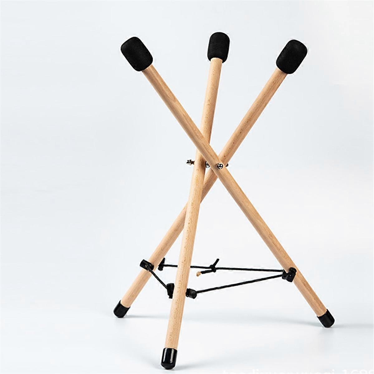 Drum Stand Handpan Stand Soild Wood Snare Stand Tripod Structure Drum ...
