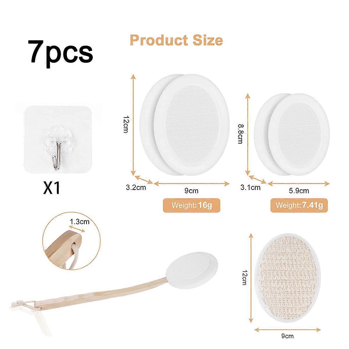 Back Lotion Applicator, 7-Piece Back Cream Applicator, 2-in-1 Body ...