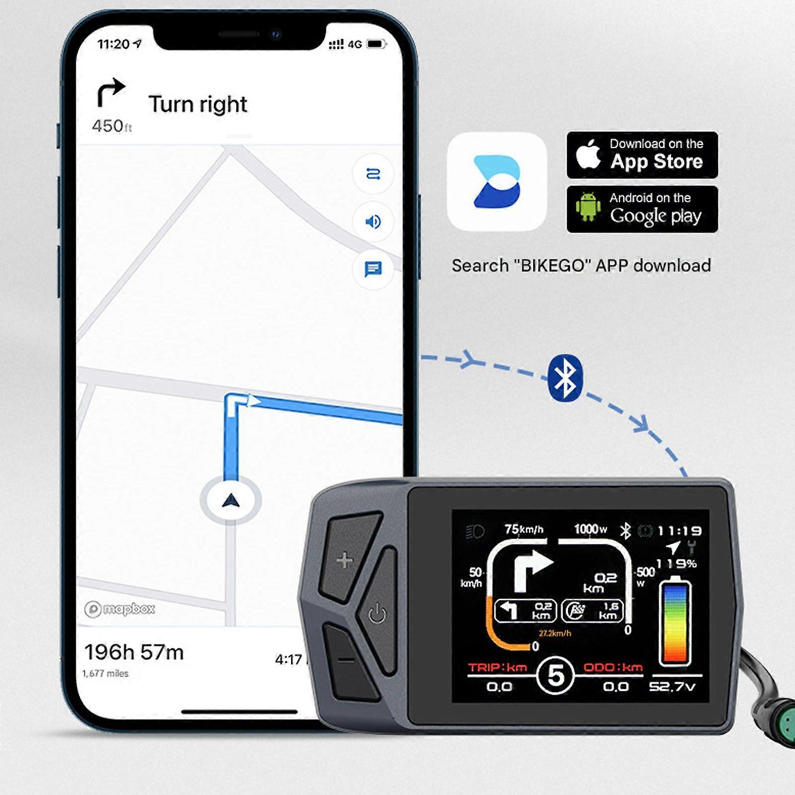 Bafang Display Ebike EKD01 UART Protocol 5PIN Female Control Panel Mid Drivesc | Fruugo UK