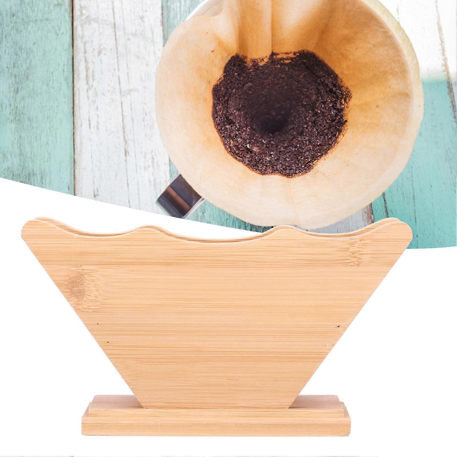 Bamboo Coffee Filter Paper Holder Hand Drip Coffee Filter Paper Storage ...