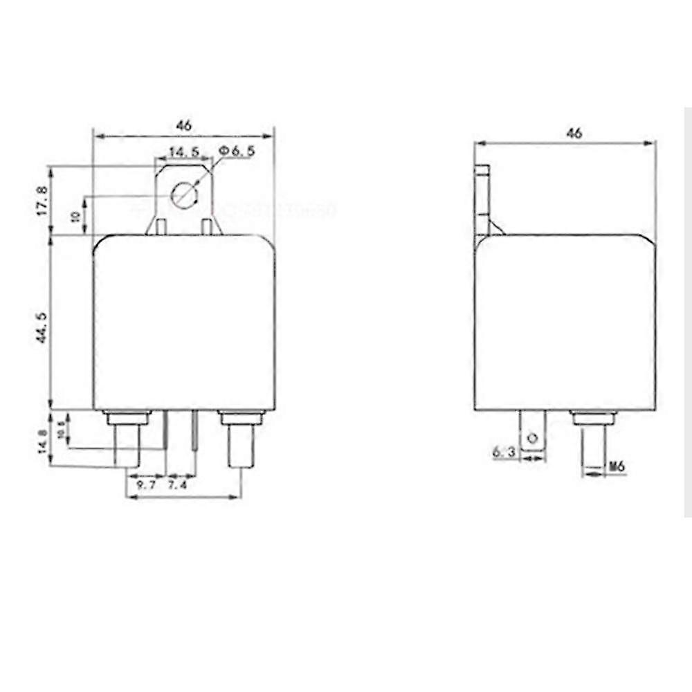 2Pcs 12V 200A High Current Relay for Car & Truck, 1.8W Continuous Duty ...