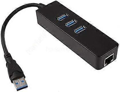 Gigabit Ethernet Network Adapter RJ45 LAN USB 3.0 Hub 3 Port Compatible ...