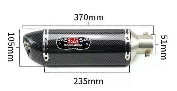 Universal Motorcycle Exhaust Yoshimura Muffler Pipe With DB Killer For ...