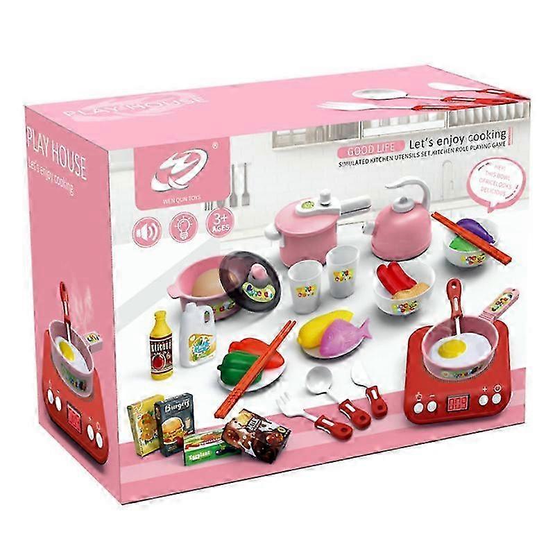 Electric Cooking Toy Set for Kids with Simulation Induction Stove and ...