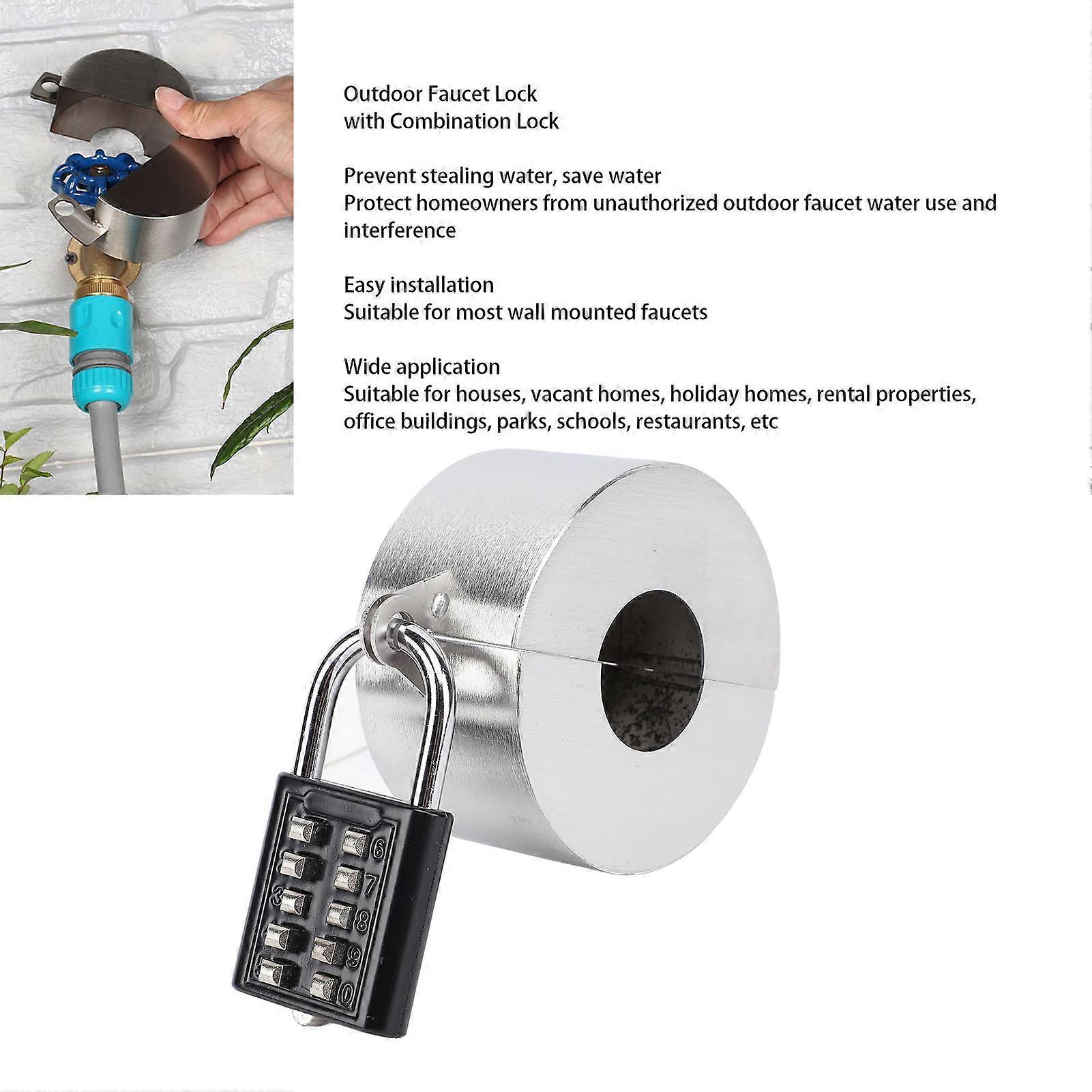 Outdoor Tap Lock Cover Anti-Theft Valve Lock Device Wall-Mounted Water ...