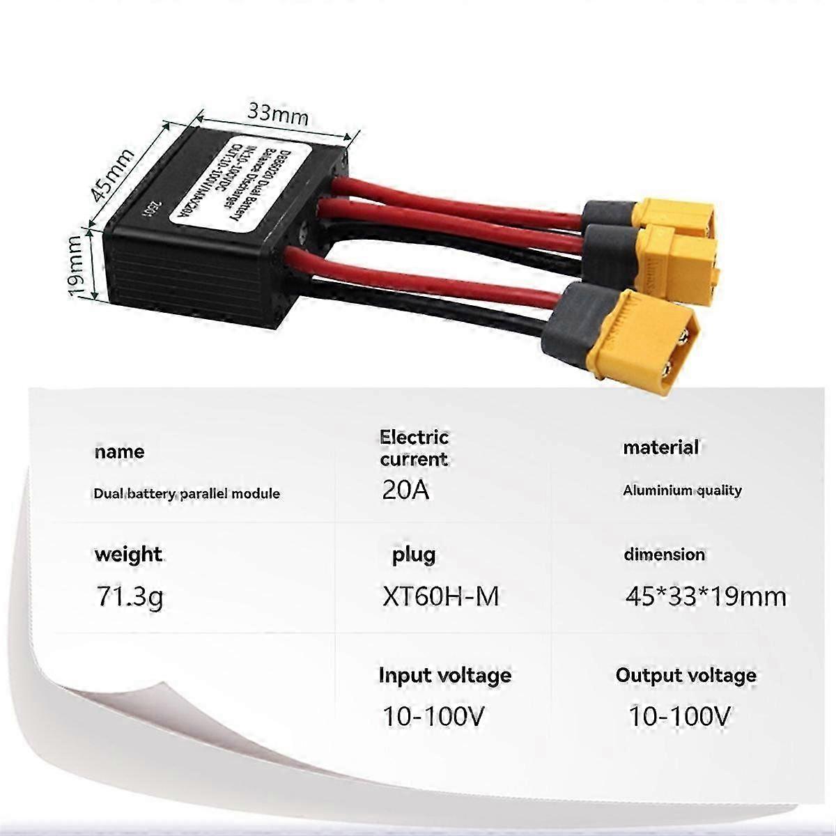 Ebike Dual Battery Balanced Discharge Module for 10V-100V Battery Max ...