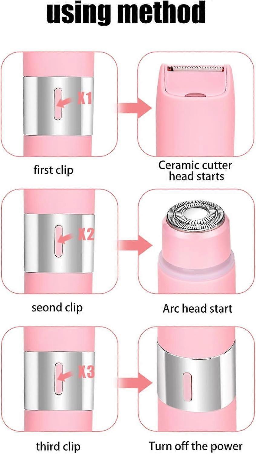 Washable Hair Shavers Electric Device For Women And Girls ABS Plastic ...