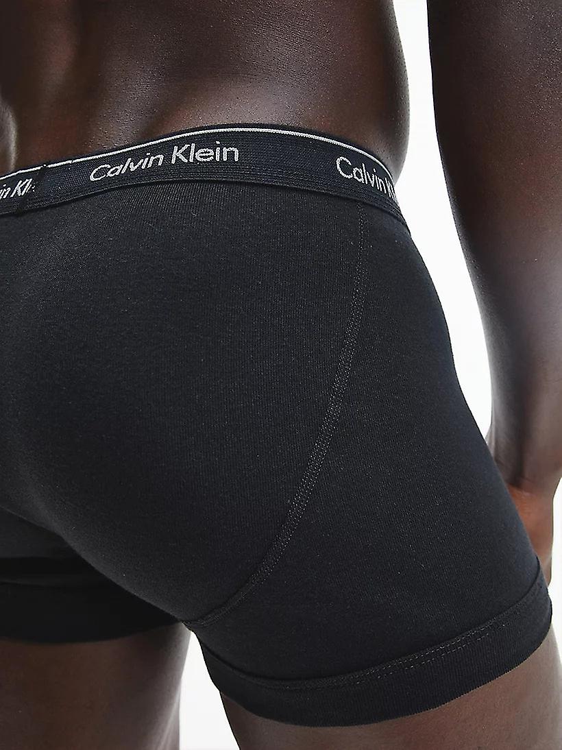 Calvin Klein 3 Pack Trunks - Pure Cotton Classics - Black | Fruugo UK