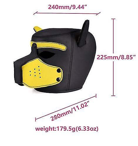 Carnival Puppy Mask Breathable Headgear Cosplay Animal Head Mask ...