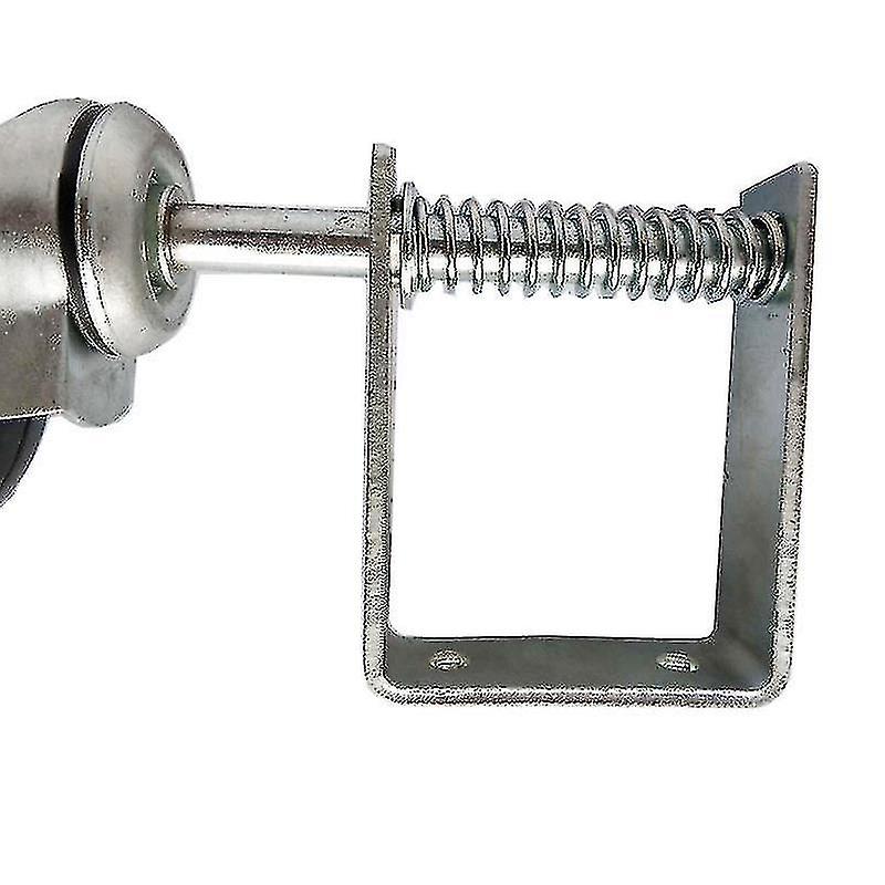 4 Inch Heavy Duty Rubber Mute Spring Loaded Gate Door Wheel Caster ...