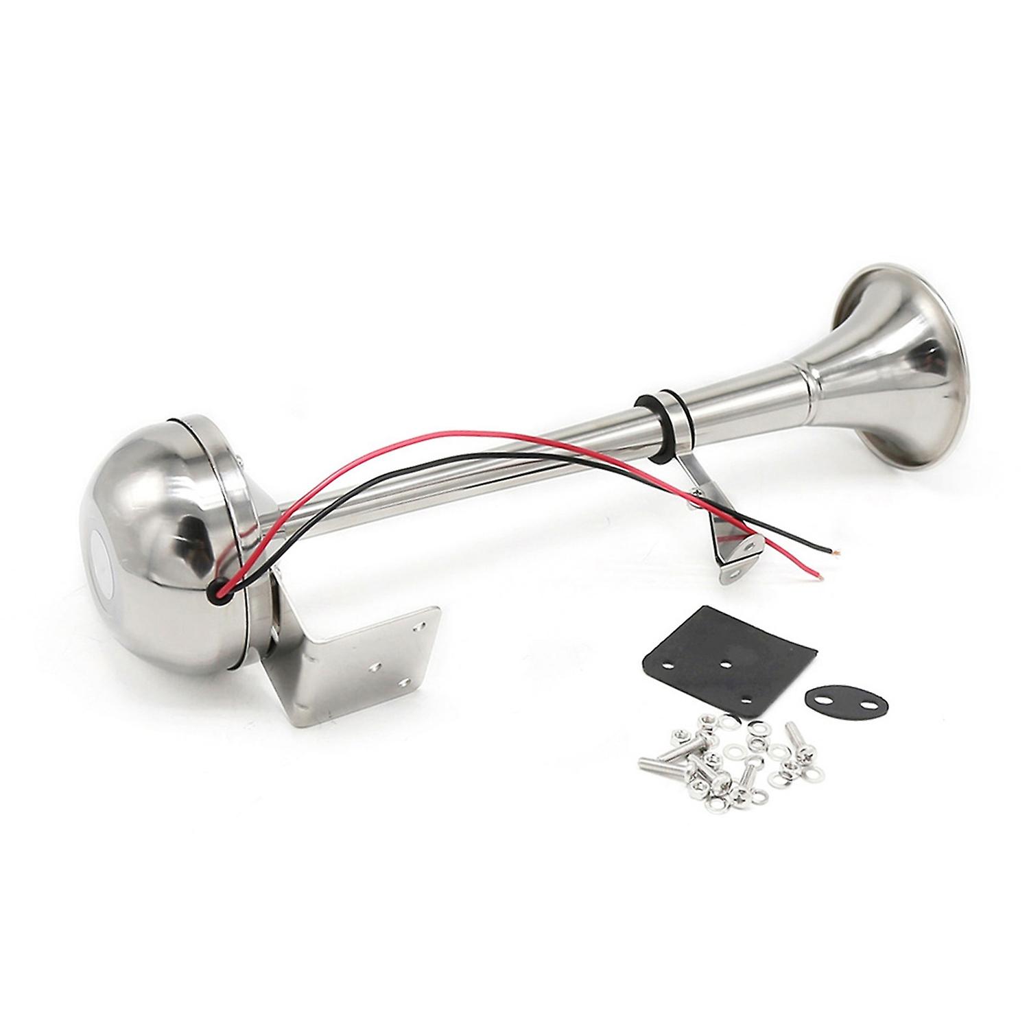 24V Single Trumpet Horn Marine Boat Air Horn 125dB Electric Air Horn ...