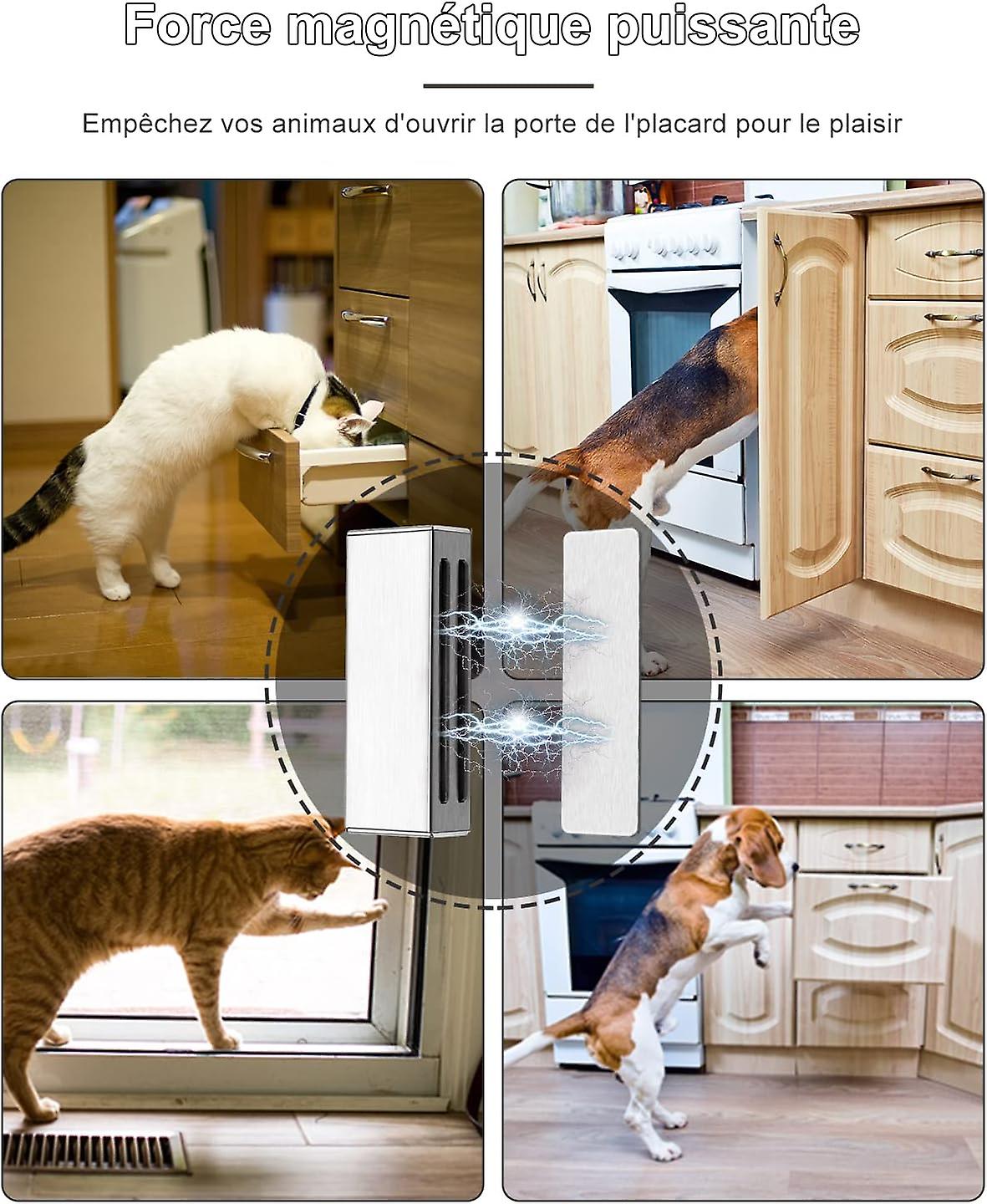 Powerful Adhesive Cupboard Door Magnet Set of 2 Magnetic Door Latches ...