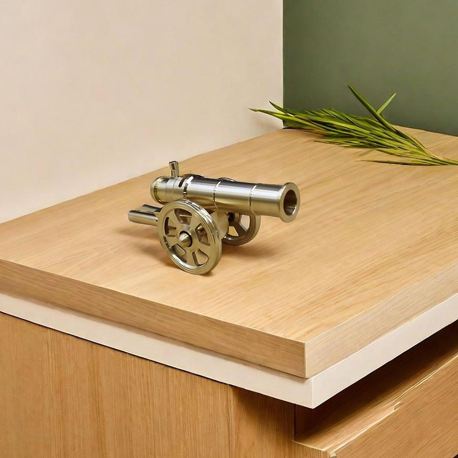 Model Cannon Decoration,Mini Cannon Home Solid Brass Cannon Brass ...