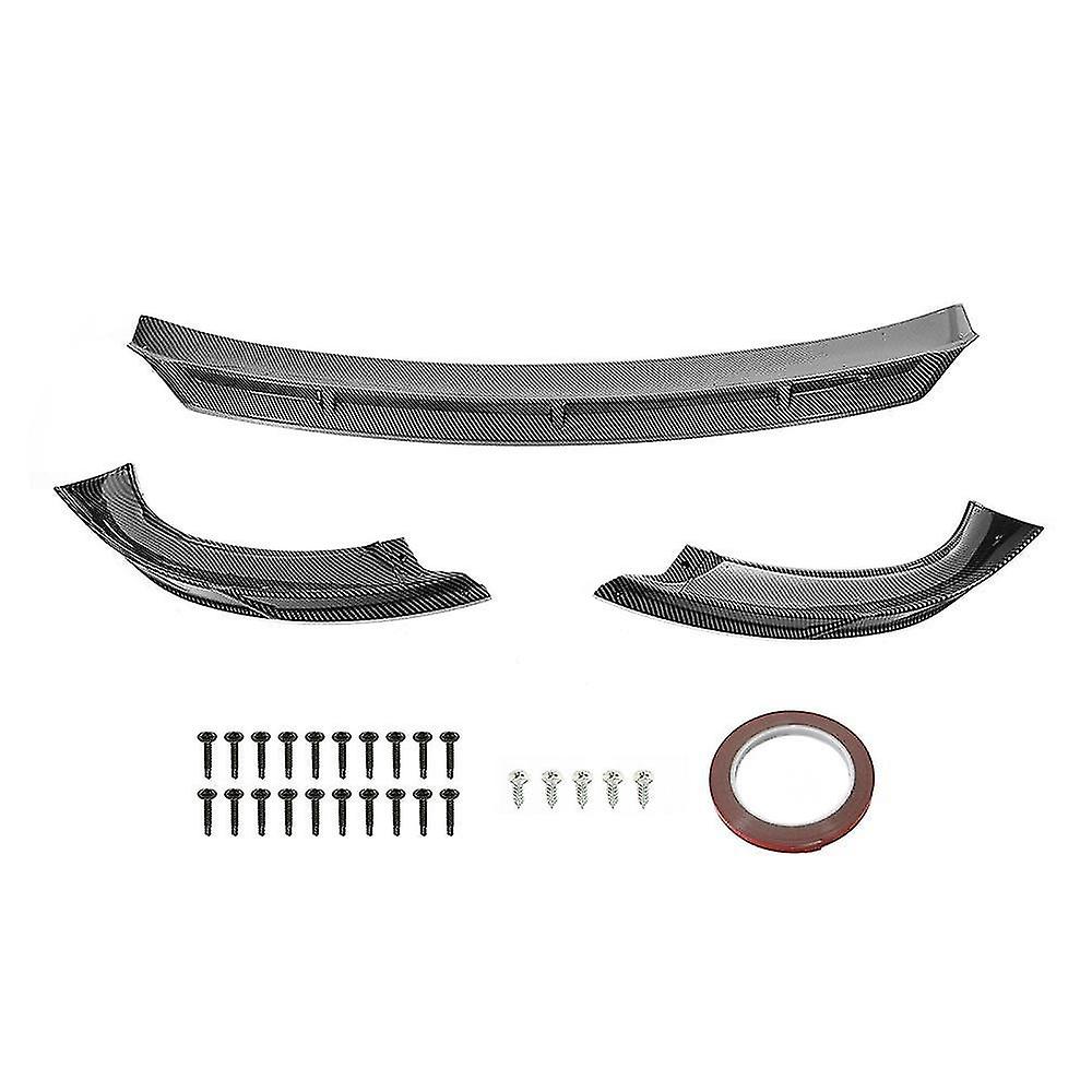 For Tesla Model Y 2020-2021 Front Bumper Lip Spoiler New Carbon Black ...