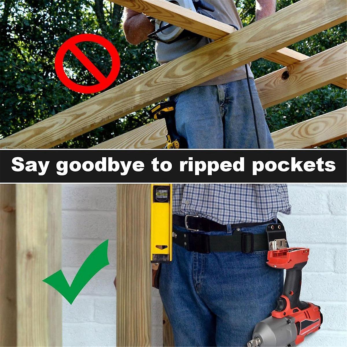 Low-Profile Drill Belt Clip for Cordless Drill,Heavy-Duty Drill Belt ...