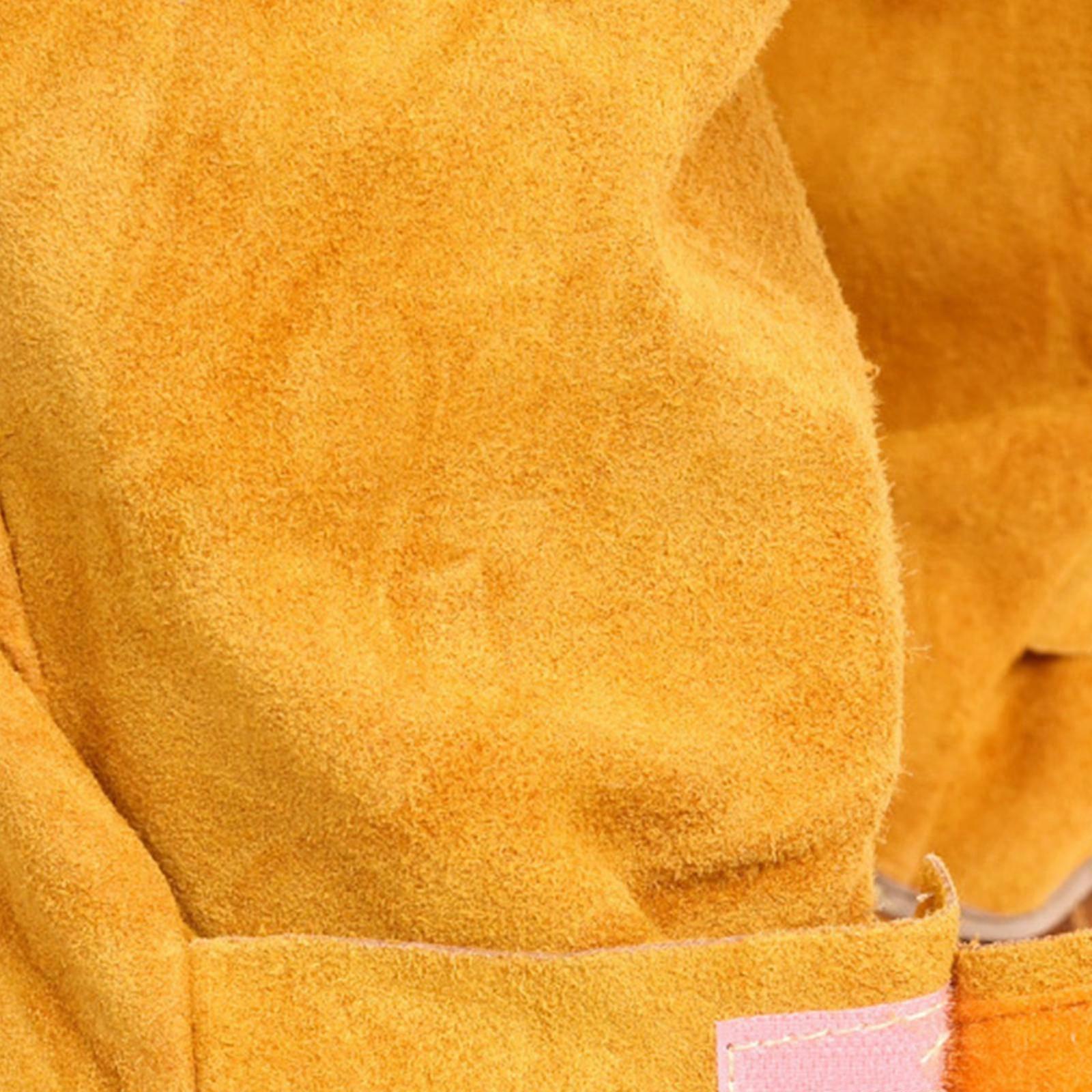 Cowhide Welding Jacket Pants Suit Anti Scald Protective Gear Welder ...