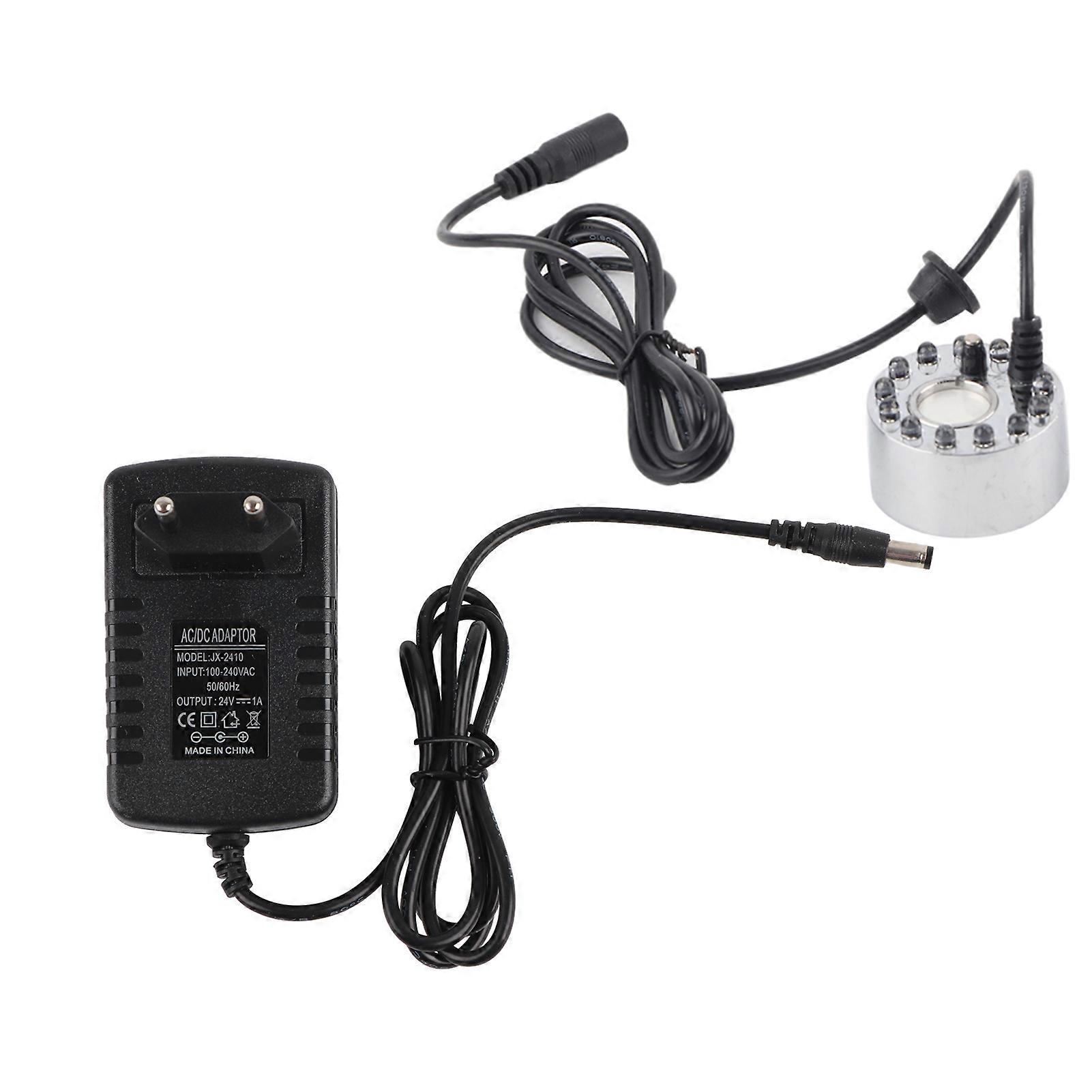 Silver Aquarium 12 LED Light Ultrasonic Mist Maker Atomizer Water ...