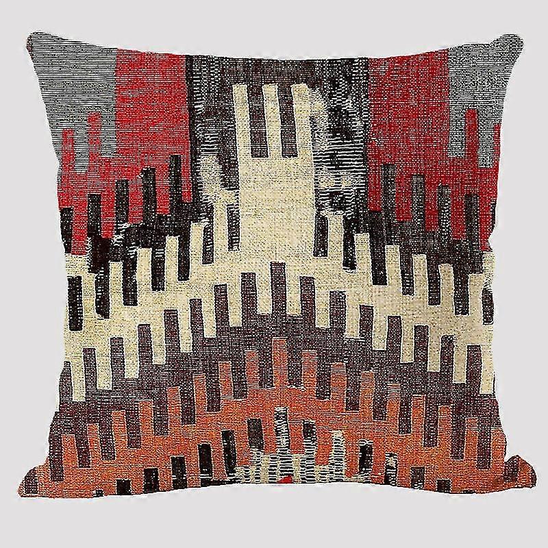 Bohemian Patterns Linen Cushions Case Multicolors Abstract Ethnic ...