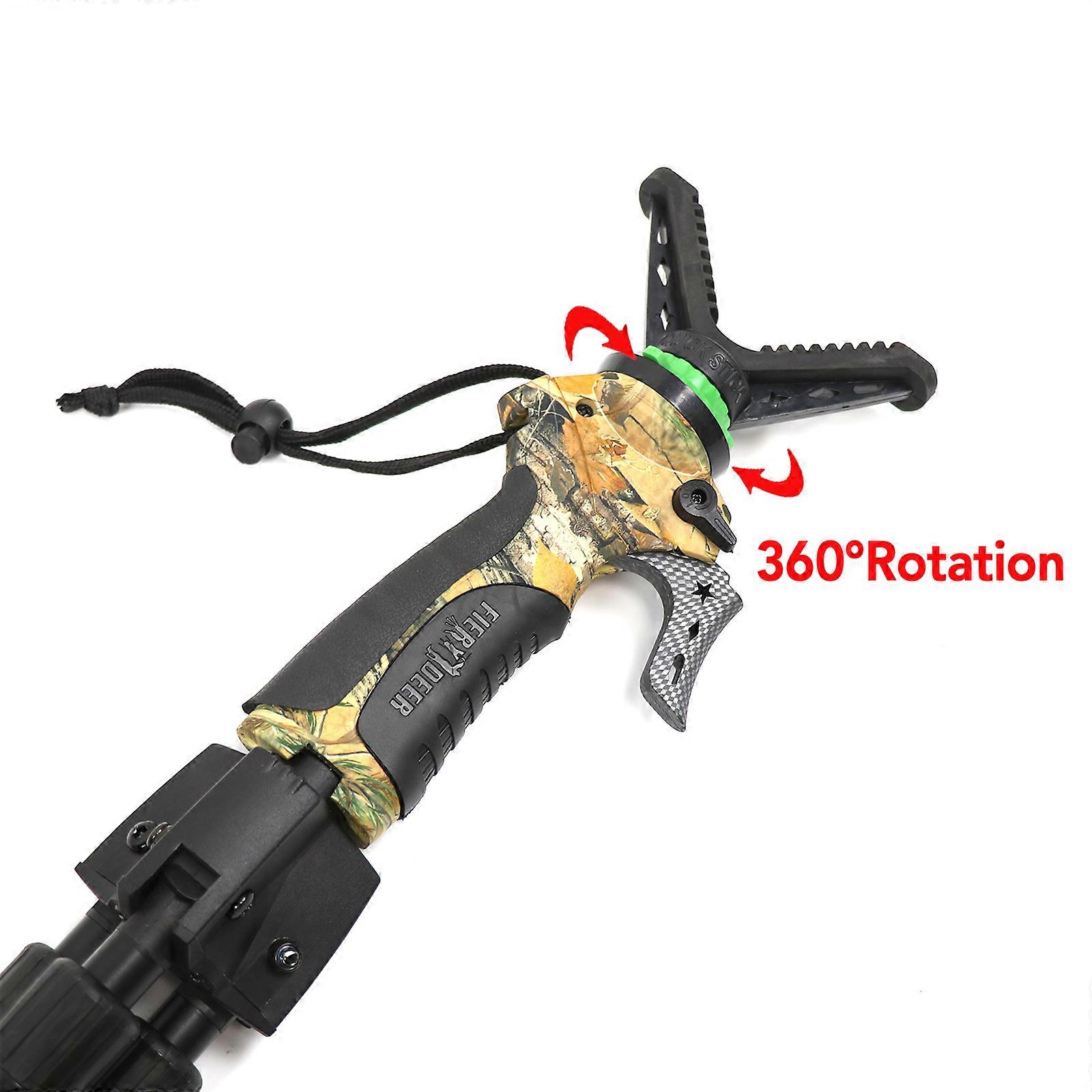 Adjustable Height Hunting Tripod Camouflage Camera Shooting Stick V ...