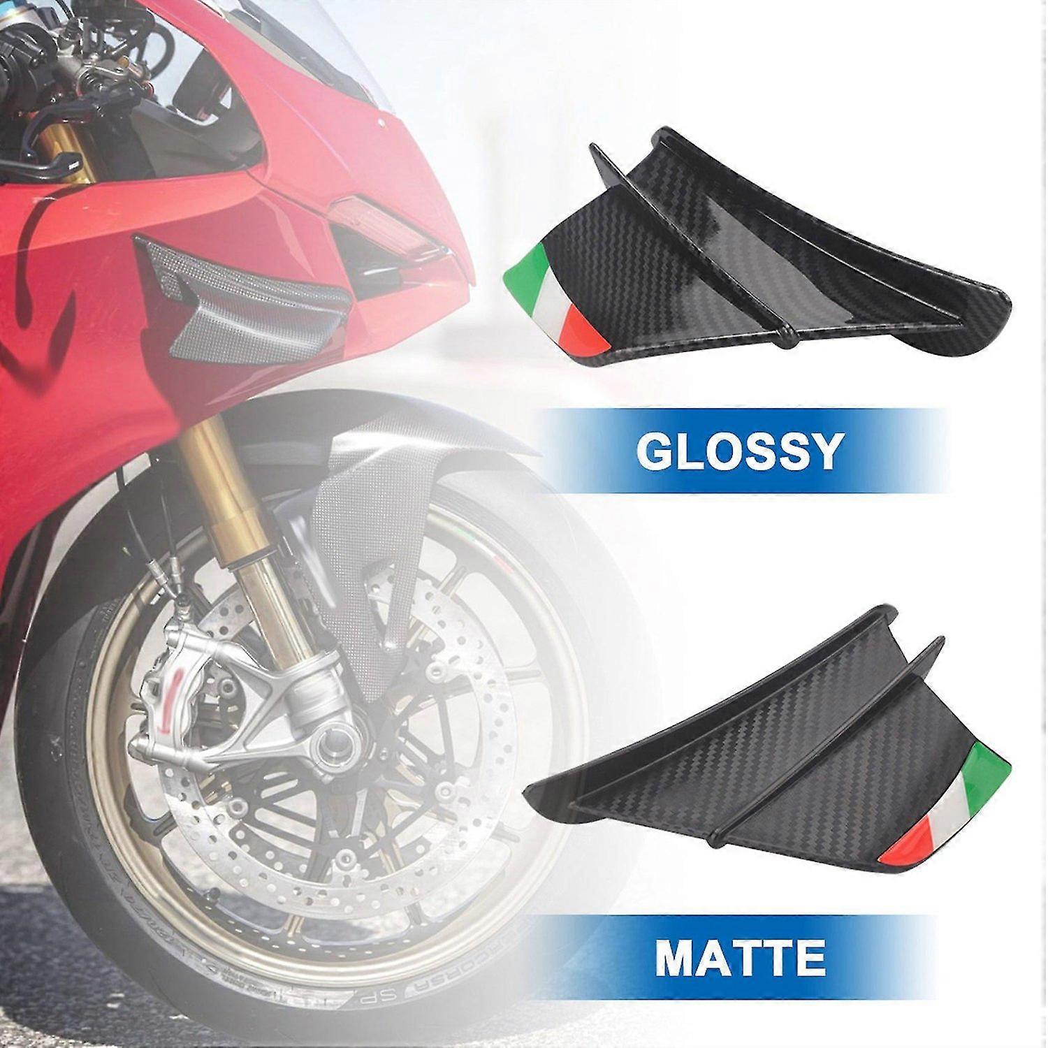 Motorcycle Winglet Aerodynamic Wing Kit Spoiler Motorcycle Wind Flow ...