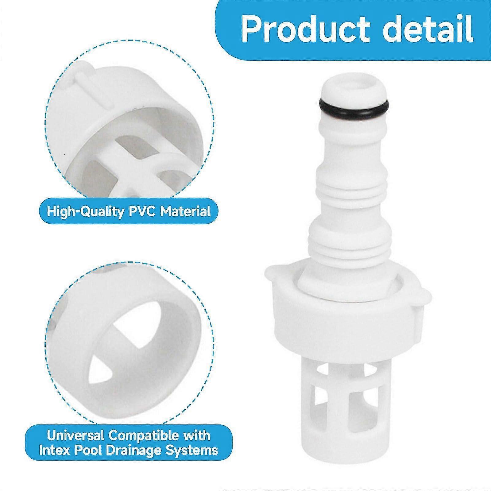 Swimming Pool Hose Drain Plug Connector Pool PVC Water Drain Valve ...