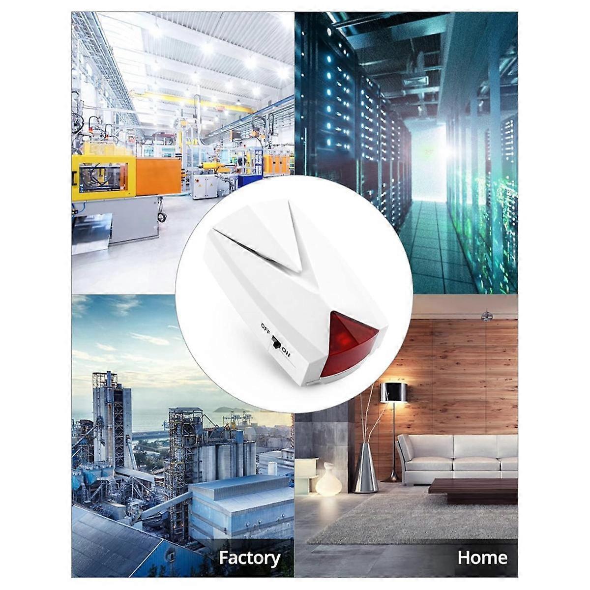Power Failure Alarm, 118 Db Loud Siren with LED Light, 110V to 220V ...