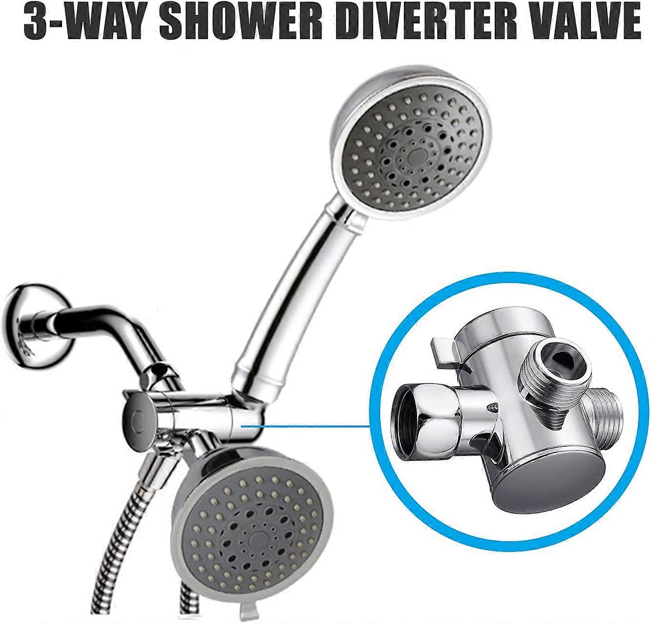 3-Way Shower Diverter Valve, 3-Way Shower Diverter Valve Mount G1/2 ...