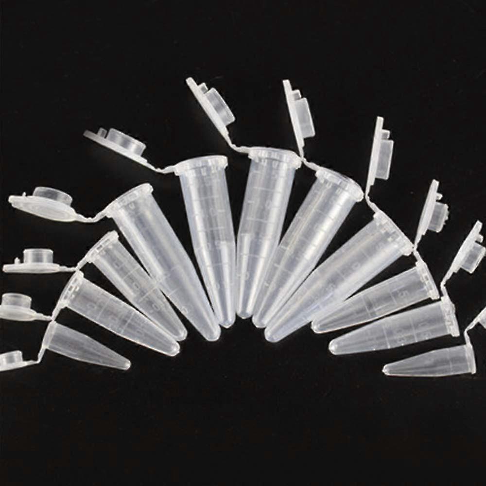 1000Pcs Mini Centrifuge Tubes 1.5Ml Raduated Clear Plastic Centrifuge ...