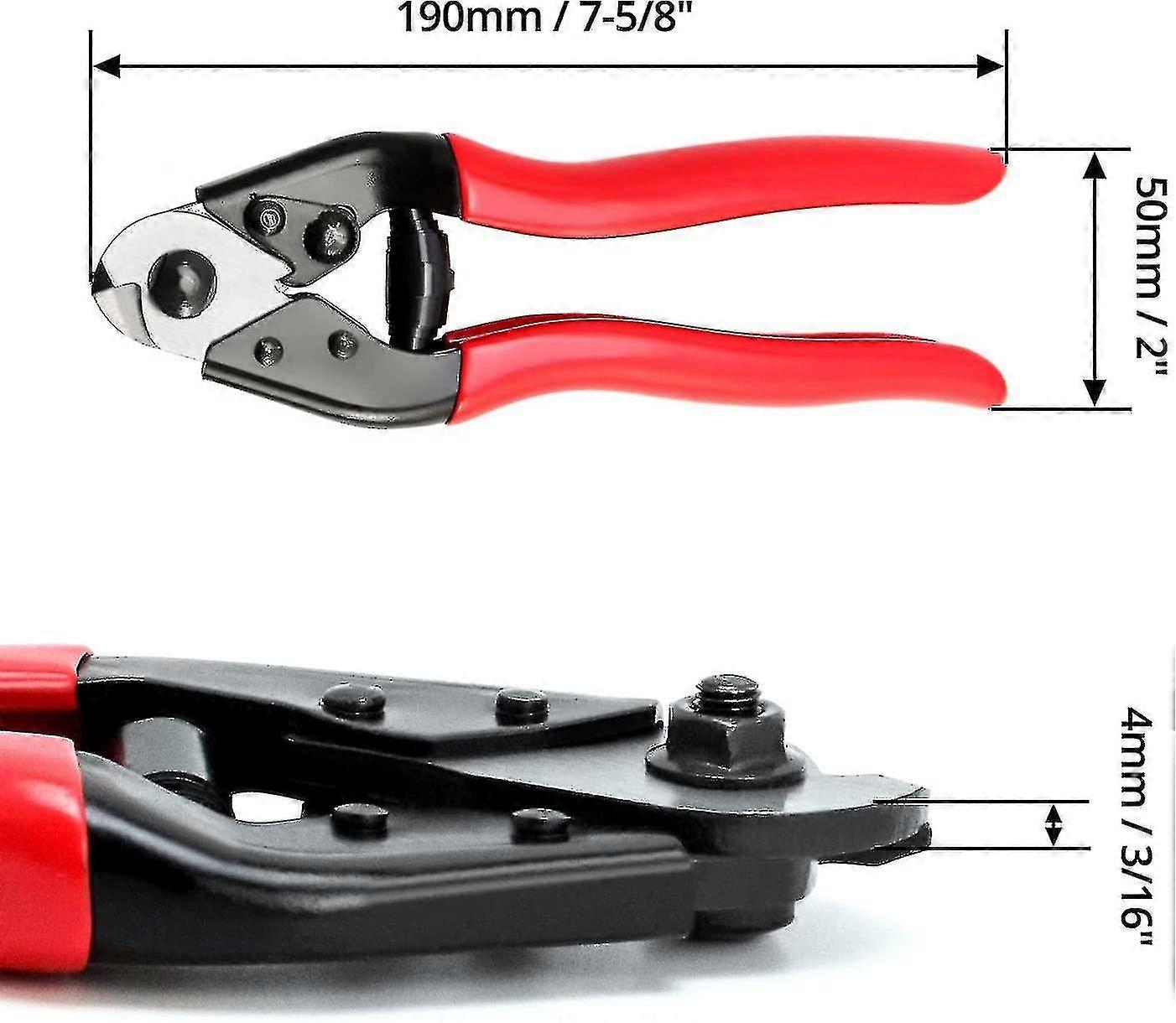190mm Stainless Steel Cable Cutter For Cutting Steel Wire Up To 4mm ...