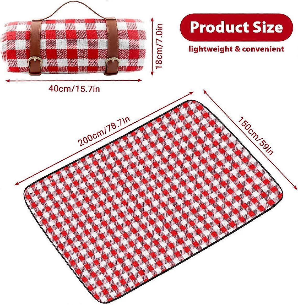 Picnic Blanket, Picnic Mat,150X200CM Picnic Blanket, Anti Sand Beach ...