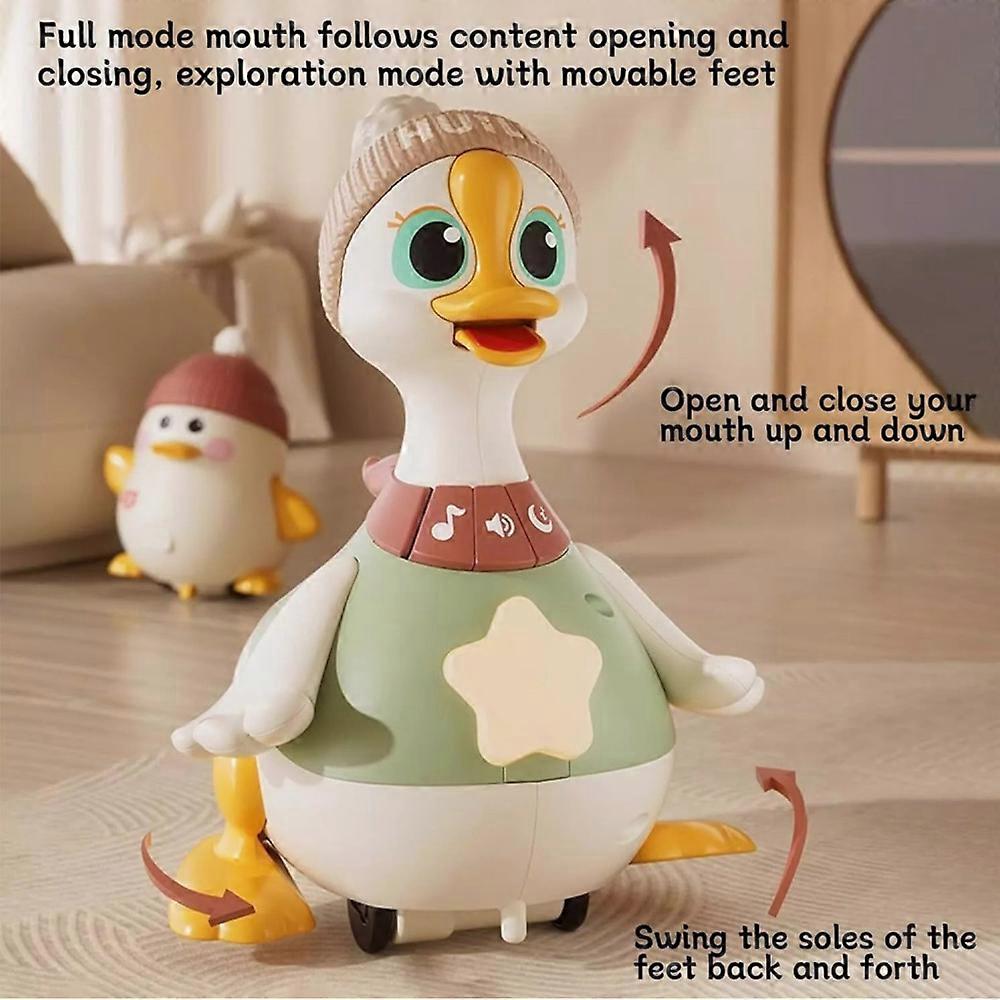 Baby Toy Swing Duck Toy Cartoon Press Vehicles Glide Animal Inertia ...