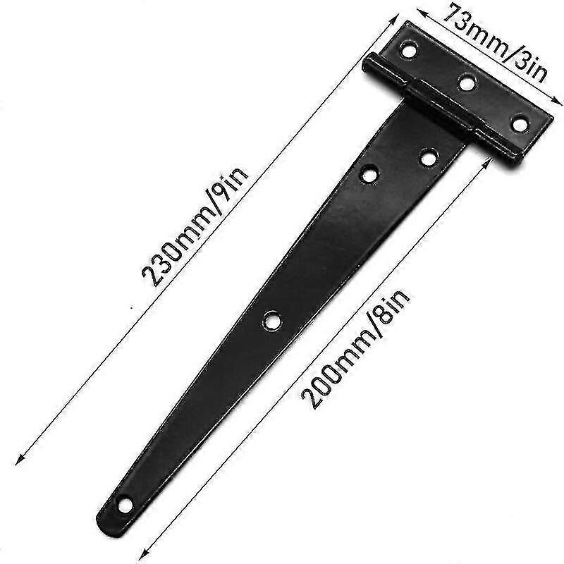 2 Pieces T-hinges 8 Inch Door Hinges, Heavy Duty T-hinge Barn Door ...