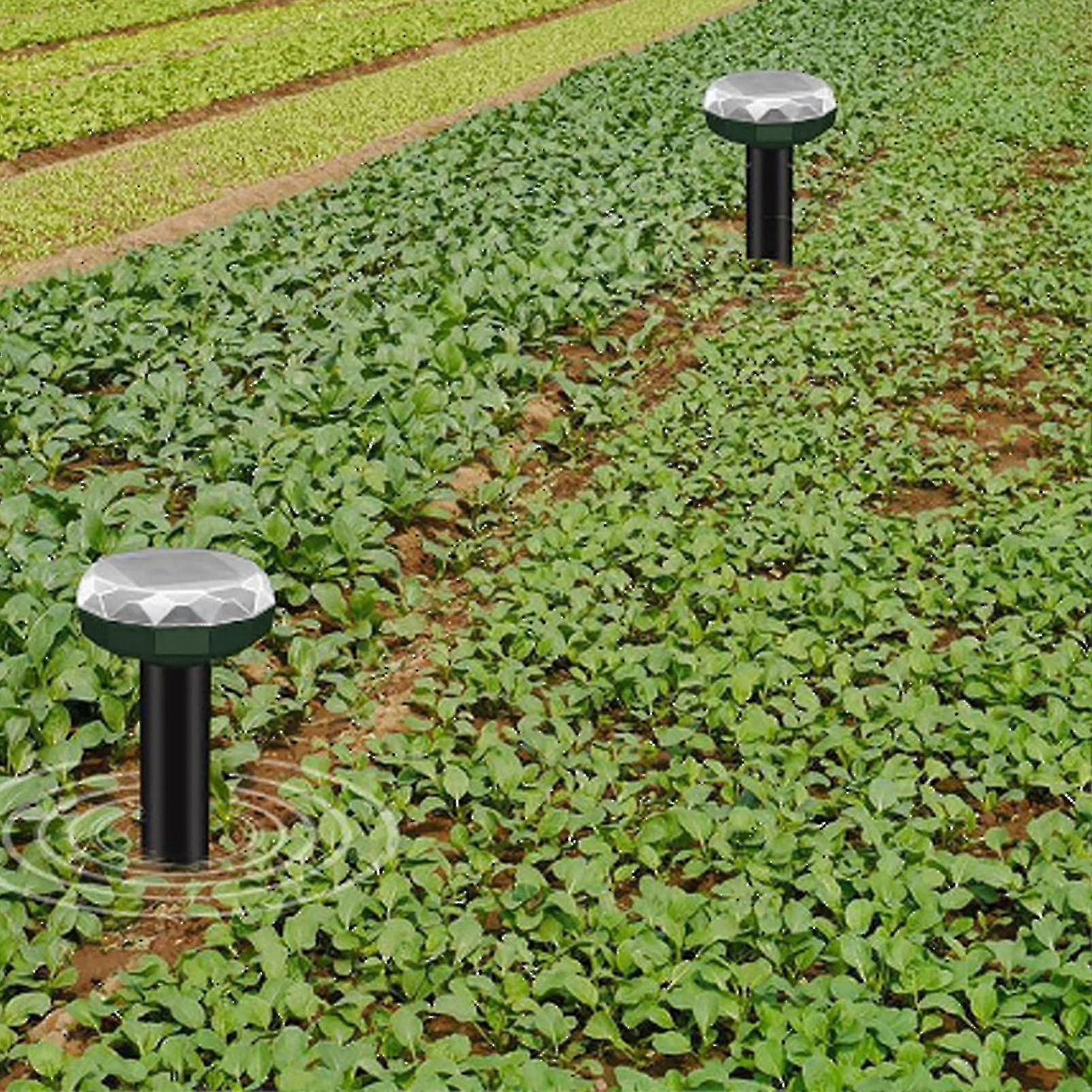 Ground Spike Solar Ultrasonic Mouse And Snake Repeller For Outdoor Yard ...